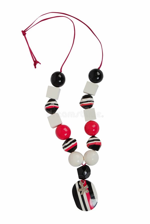 Red beads stock image. Image of necklace, elegance, bijouterie - 29555553