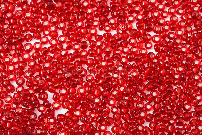 Red beads stock image. Image of extrusion, glass, hole - 43634735