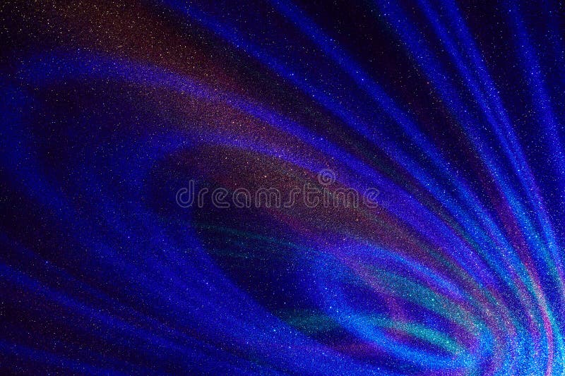 Red Beam of Light and Multi-colored Circles of Light on a Dark Red ...