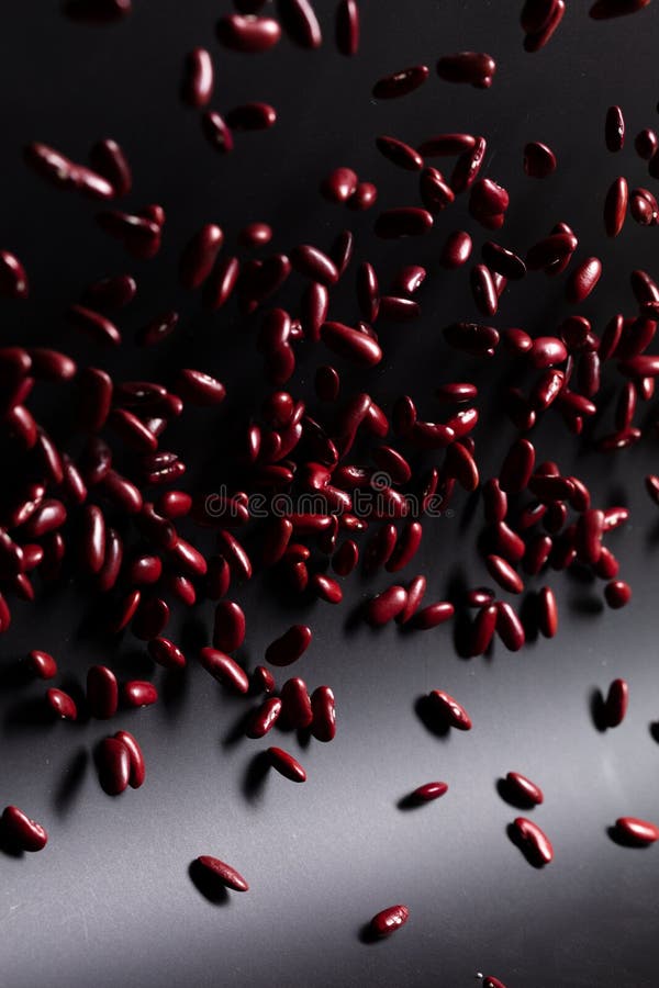 Red Bean Flying Explosion, Red Grain Beans Explode Abstract Cloud Fly ...