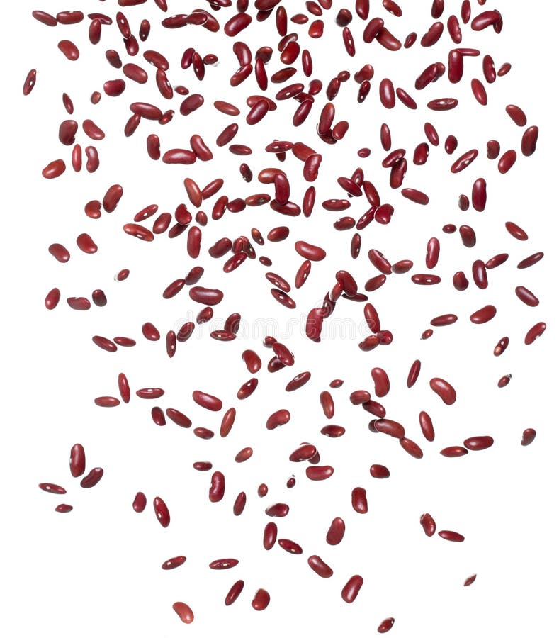 Red Bean Flying Explosion, Red Grain Beans Explode Abstract Cloud Fly ...