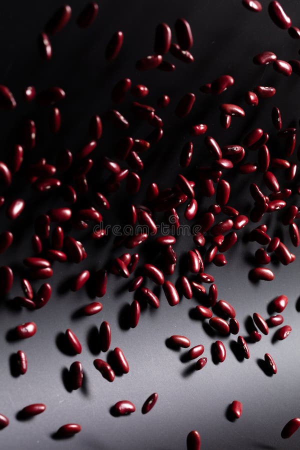 Red Bean Flying Explosion, Red Grain Beans Explode Abstract Cloud Fly ...