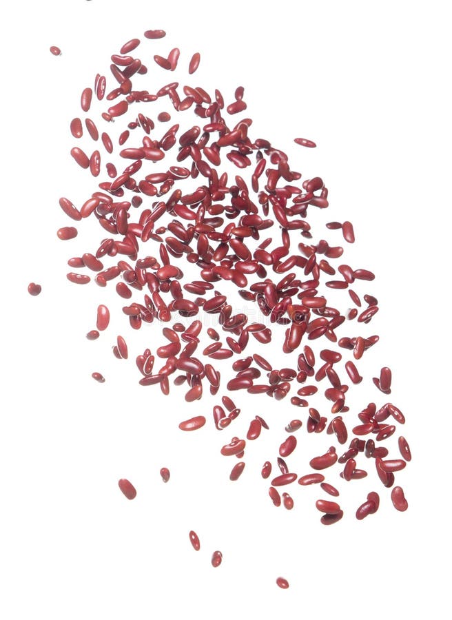 Red Bean Flying Explosion, Red Grain Beans Explode Abstract Cloud Fly ...
