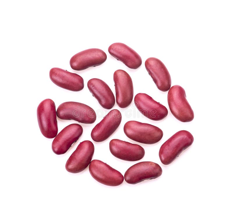Red Bean Isolated on White Background Stock Photo - Image of vegetarian ...