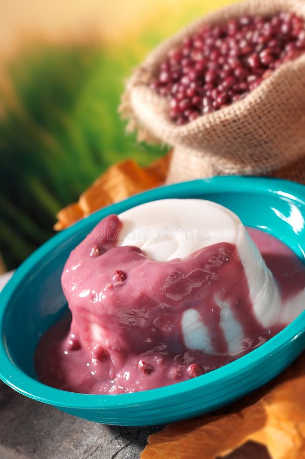 Red Bean Pudding stock image. Image of meal, pudding - 25474059