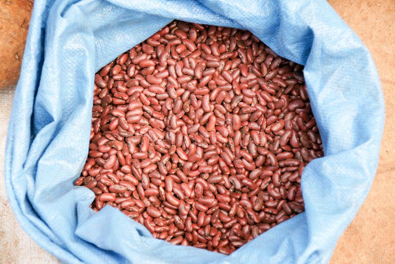 Red Beans at a Fresh Market Stock Photo - Image of litre, nature: 90674458