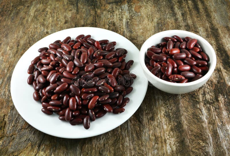 Red beans in plate stock photo. Image of noone, single - 18365680