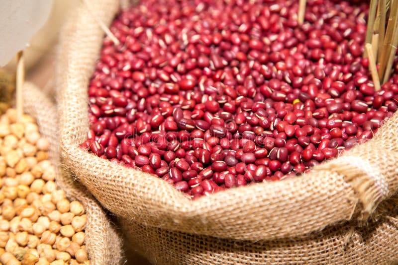 Red Beans Super Food in Bag Stock Photo - Image of background, healthy ...