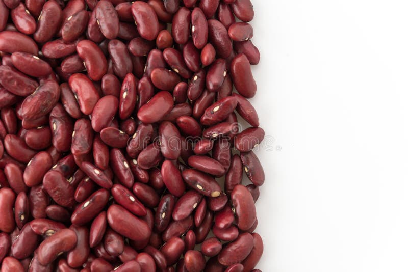 Red beans on white stock image. Image of kidney, grains - 74006479