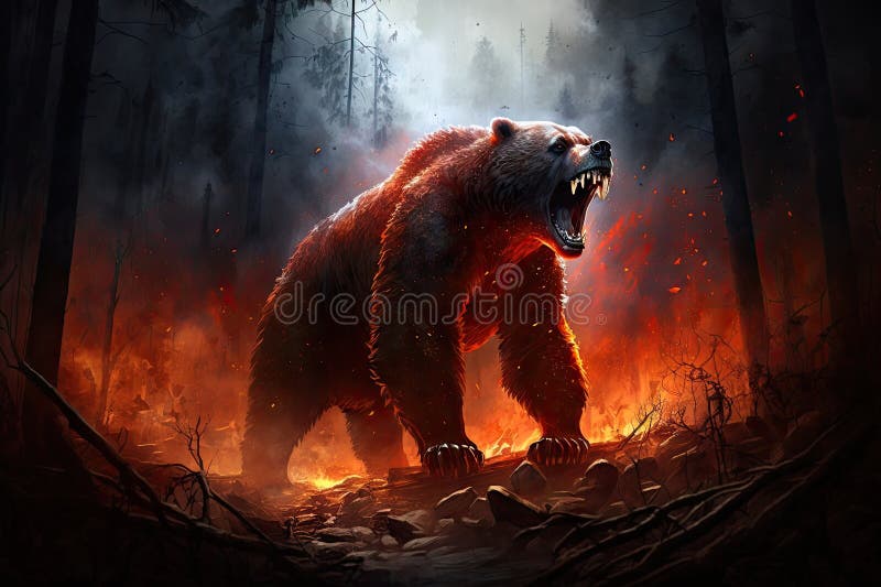 Grizzly Bear Charging