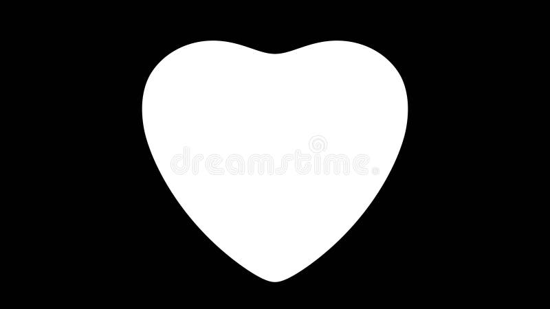 Red Beating Heart Looping 3D Animation with Alpha Stock Video - Video ...