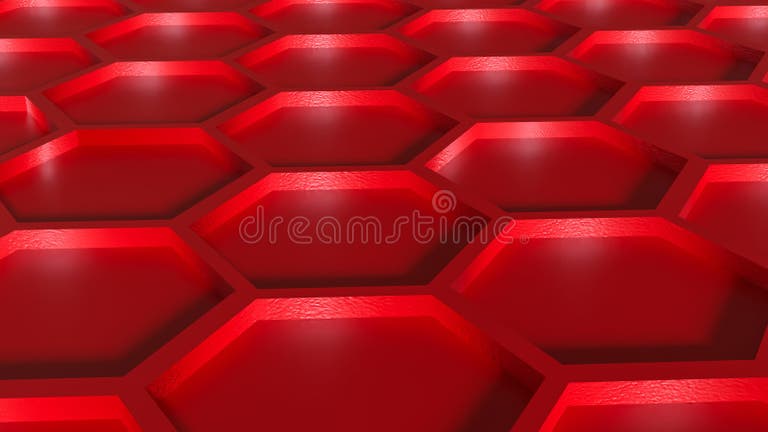 The Red Beehive for Abstract Background Concept 3d Rendering Stock ...