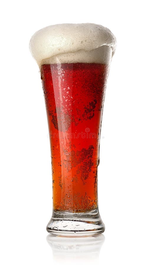 Red beer stock photo. Image of golden, cool, enjoiment - 51977308