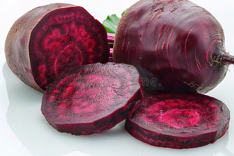 Red Beet with Cut Out Leafs, Isolated on the White Background Stock ...