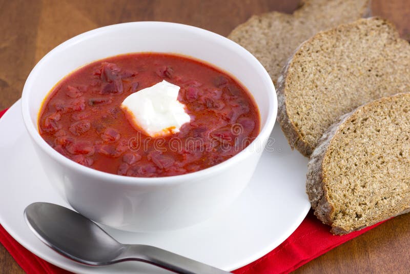 Red beet soup stock photo. Image of polish, meal, russian - 28346358
