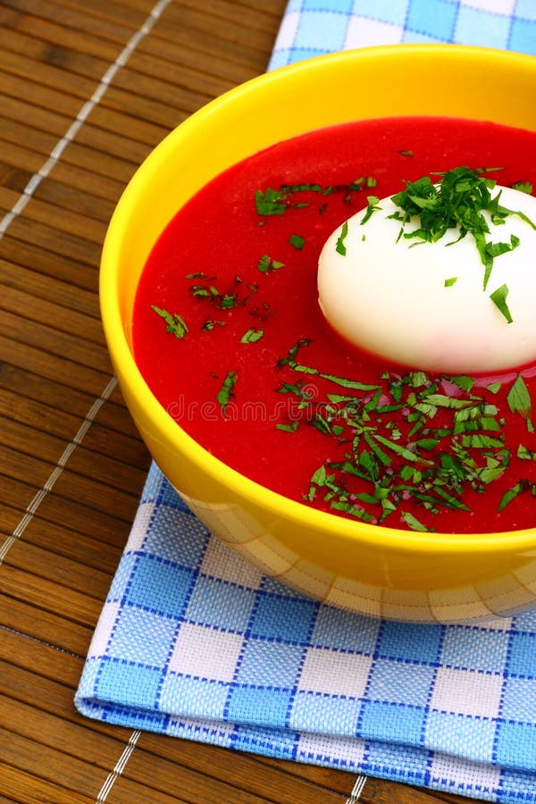 Red beet soup borsch stock image. Image of cabbage, healthy - 22971093