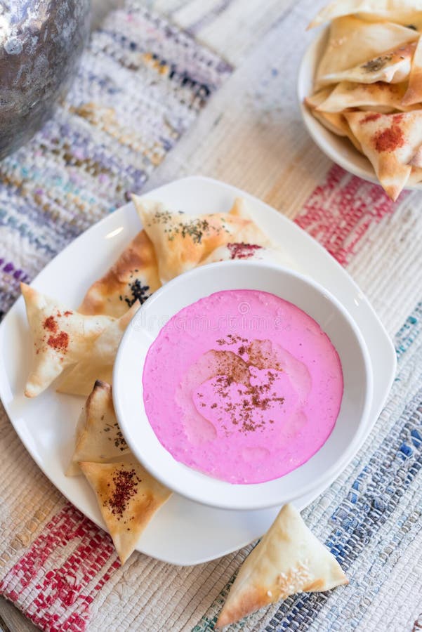 Turkish Beet Appetizer, Tarator Stock Image - Image of eating, bread ...