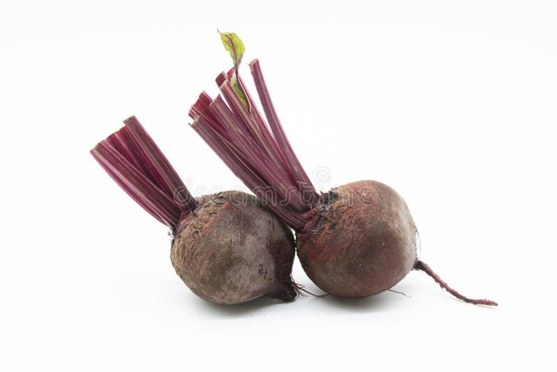 Red Beets or Beetroots Isolated on White Background Stock Image - Image ...