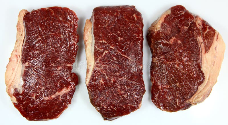Red beff steak on white stock image. Image of ingredient - 86298973