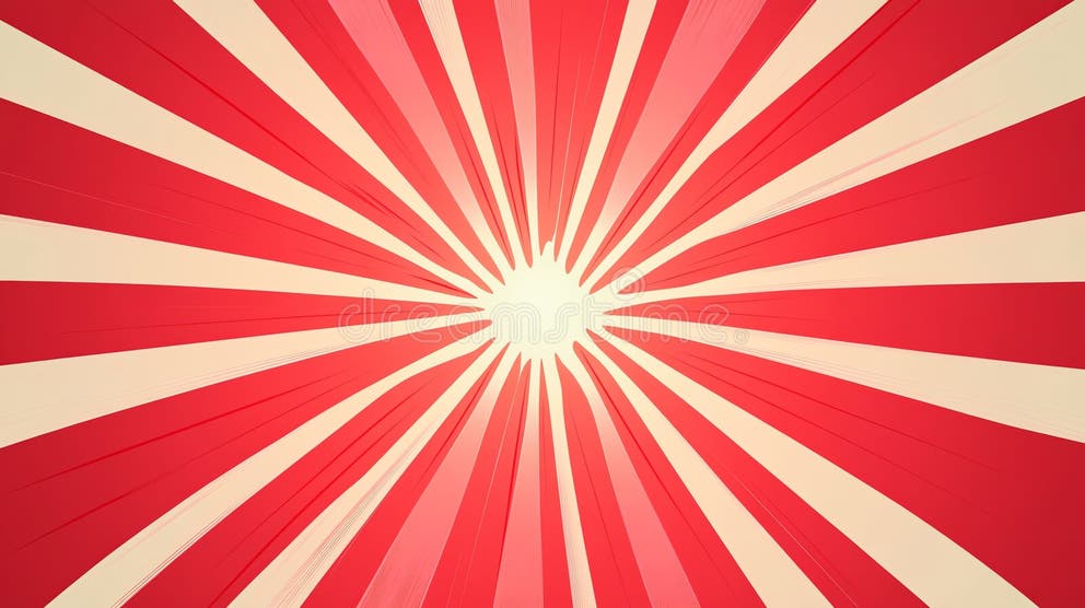 Red and Beige Abstract Sunburst Background Illustration Stock Image ...