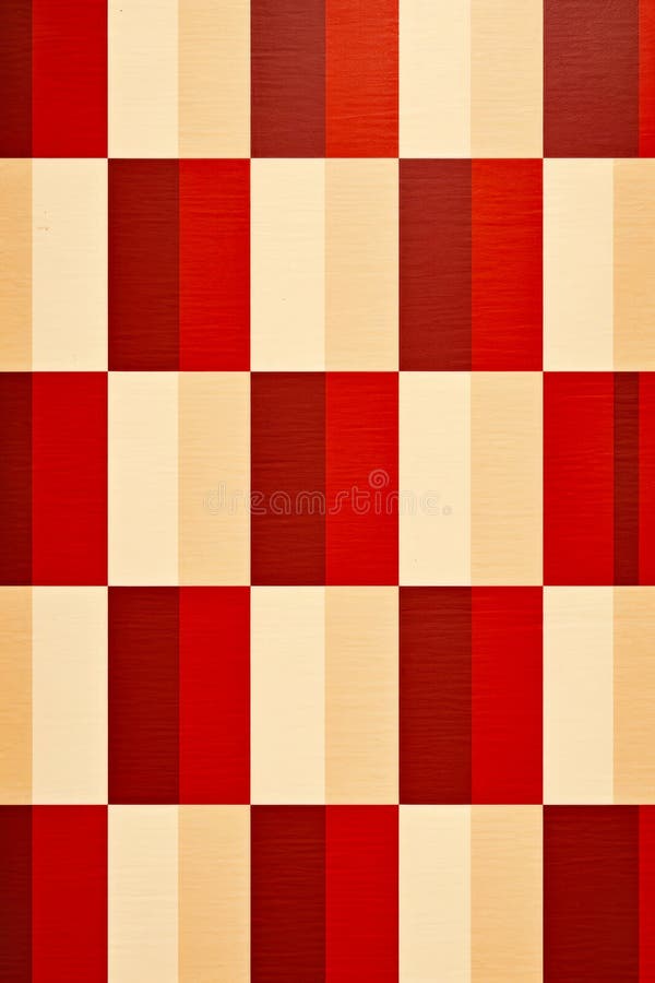 Red and Beige Checkered Pattern with White Background. Generative AI ...