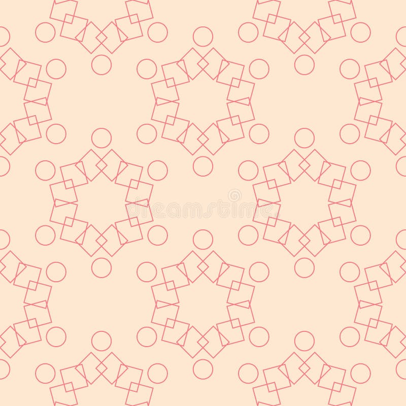 Red and Beige Geometric Seamless Pattern Stock Vector - Illustration of ...