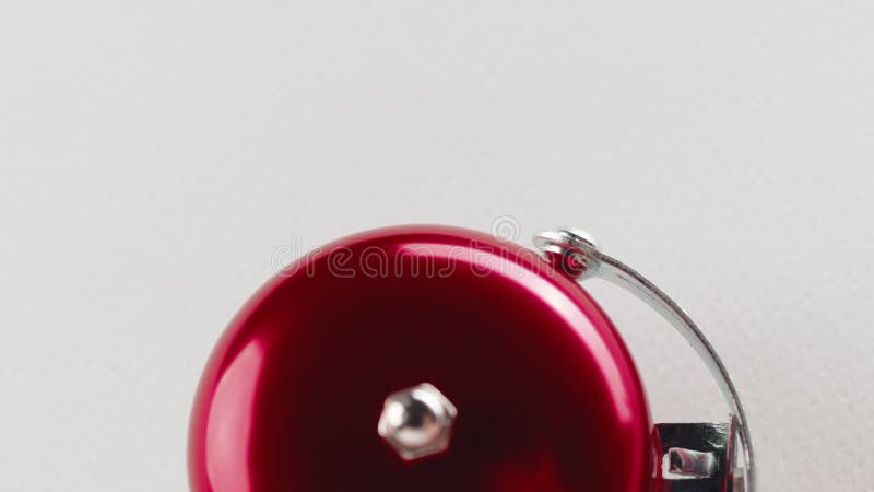Red Back To School Ringing on the White Wall Stock Video - Video of ...