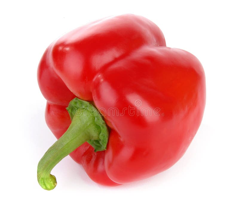 Red bell pepper stock photo. Image of foods, isolated - 12342548