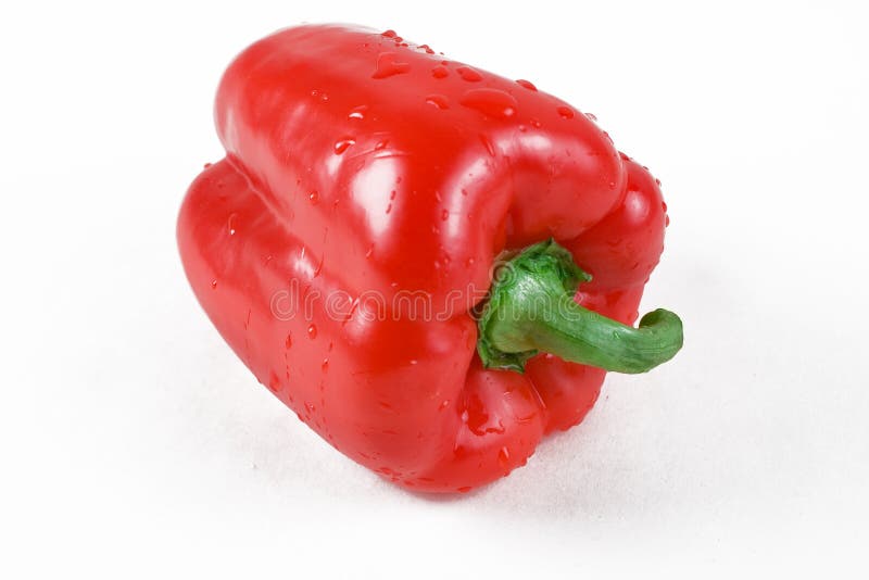 Red bell pepper stock photo. Image of market, diet, drop - 15114228