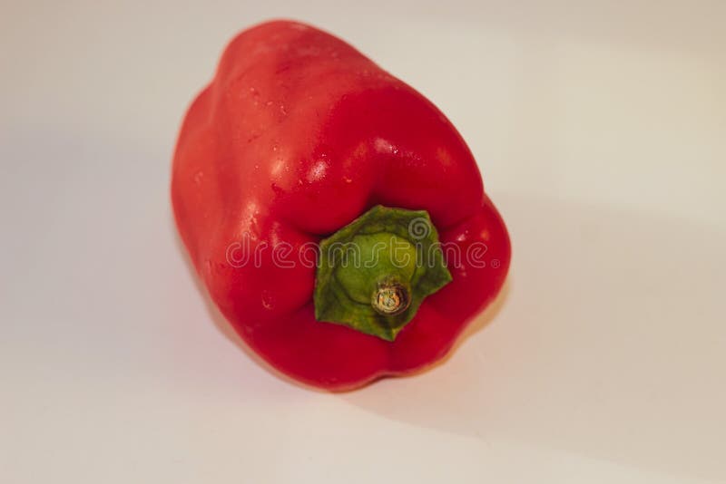 Red Bell Pepper, Also Known As Capsicum Annuum L. Isolated Image on a ...
