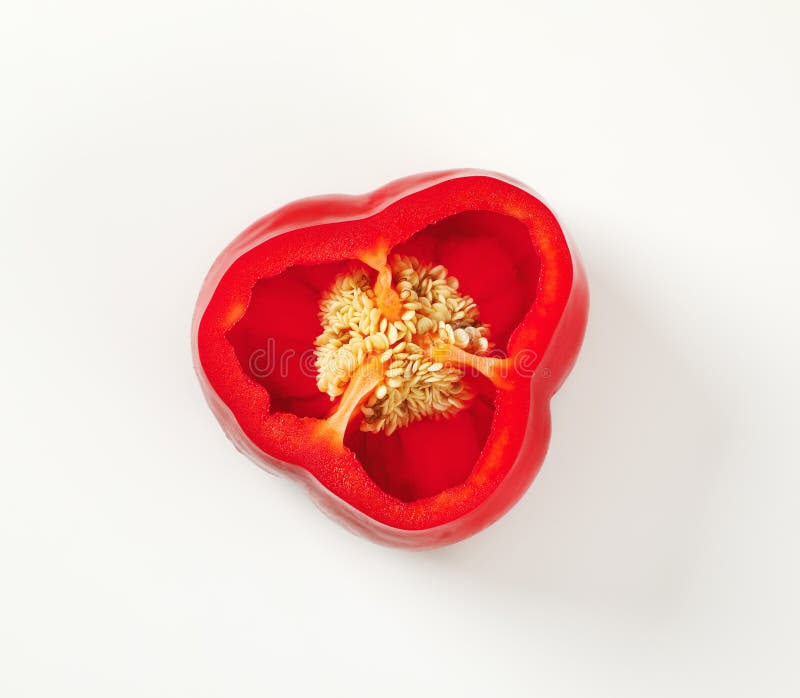 Red bell pepper stock image. Image of view, cross, bell - 169055695