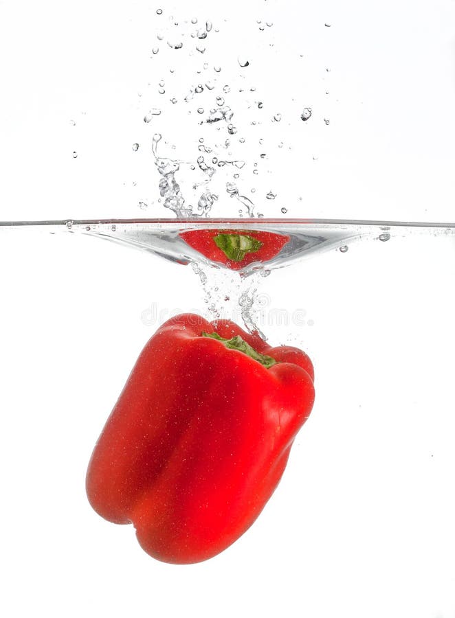 Bell pepper splash stock photo. Image of pepper, tasty - 29717912