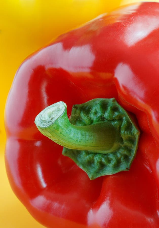 Red bell pepper macro stock image. Image of clean, closeup - 187265837