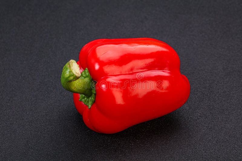 Red Bell Pepper - Ripe and Fresh Stock Image - Image of fruit ...