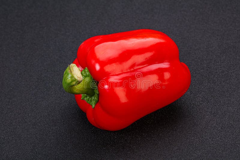Red Bell Pepper - Ripe and Fresh Stock Image - Image of bright, fruit ...