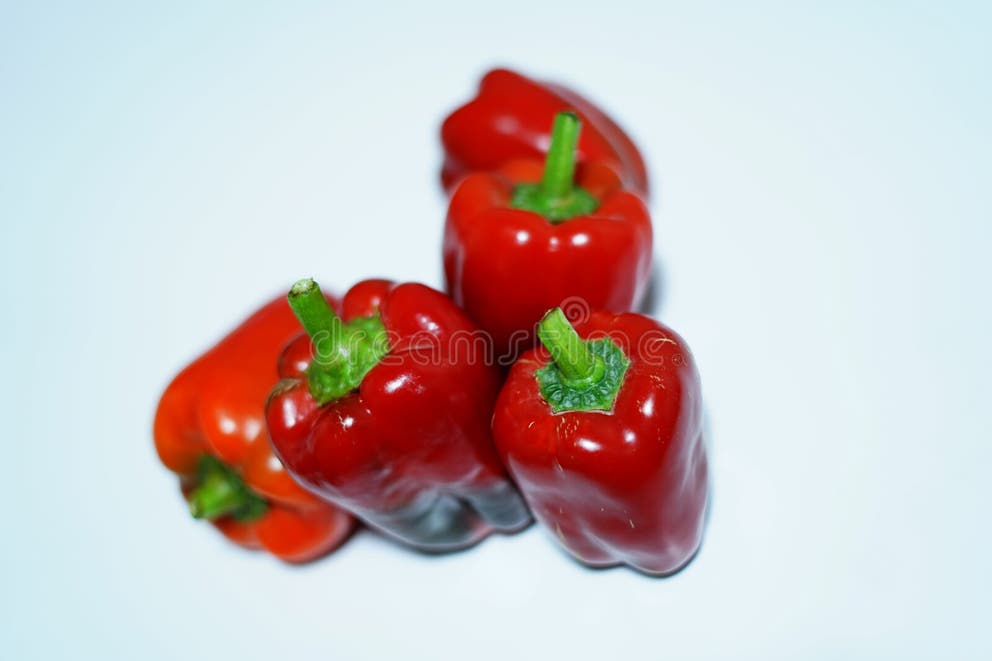 Red Bell Pepper Vegetable Image Stock Photo - Image of peppers, pepper ...