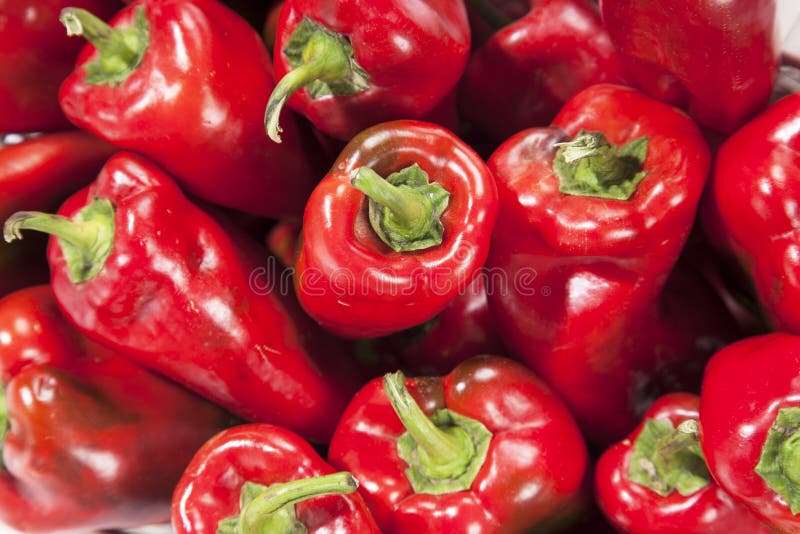 Red bell peppers stock image. Image of healthy, peppers - 76582977