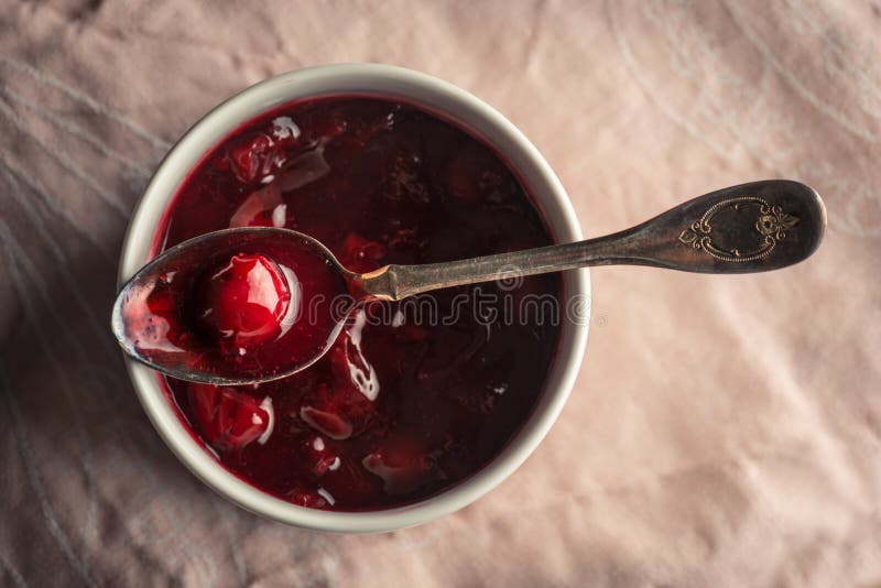 Berry Compote with Strawberries Stock Photo - Image of juice, liquid ...