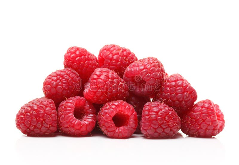 Red Berry Raspberry Isolated Stock Photo - Image of white, raspberry ...