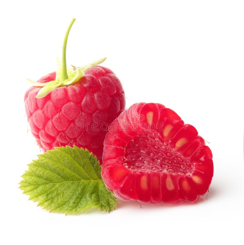 Red Berry Raspberry Isolated Stock Photo - Image of white, raspberry ...
