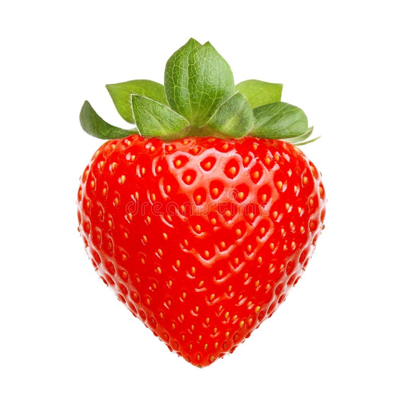 Red Berry Strawberry Isolated Stock Image - Image of tasty, close ...