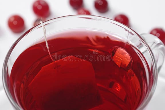 Red berry tea stock image. Image of fruit, glass, natural - 11630525