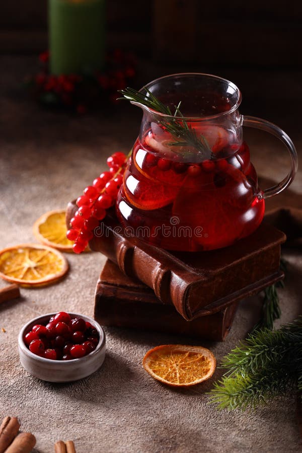 Red berry tea stock photo. Image of homemade, punch - 206492750