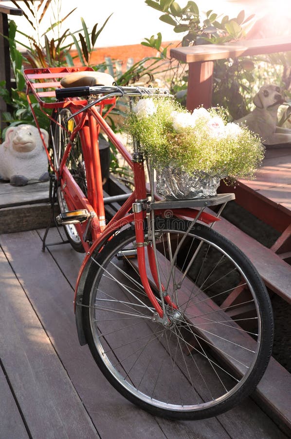 Red bicycle stock image. Image of cycle, lifestyle, extreme - 37855419