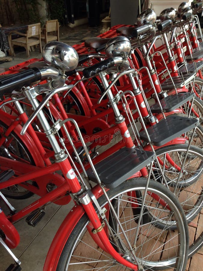 Red Bicycle editorial photography. Image of bicycle, tourist - 42774892