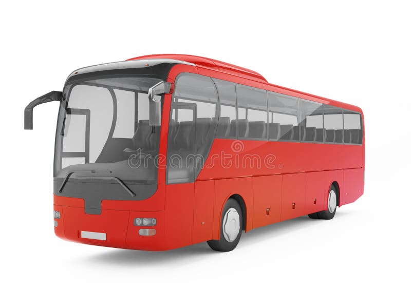 Big Red Tour Bus White Background Stock Illustrations – 135 Big Red ...