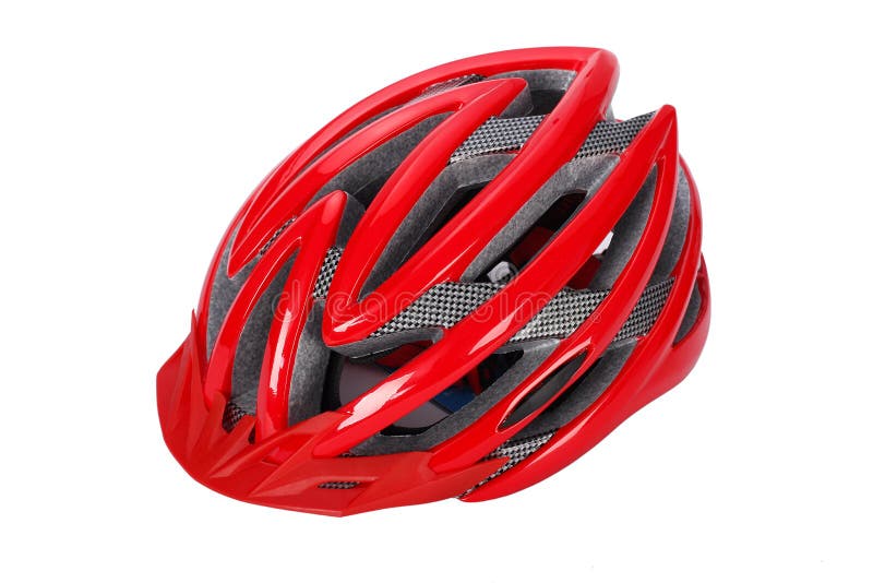 Red Bike helmet stock image. Image of yellow, bike, helmets - 60246075
