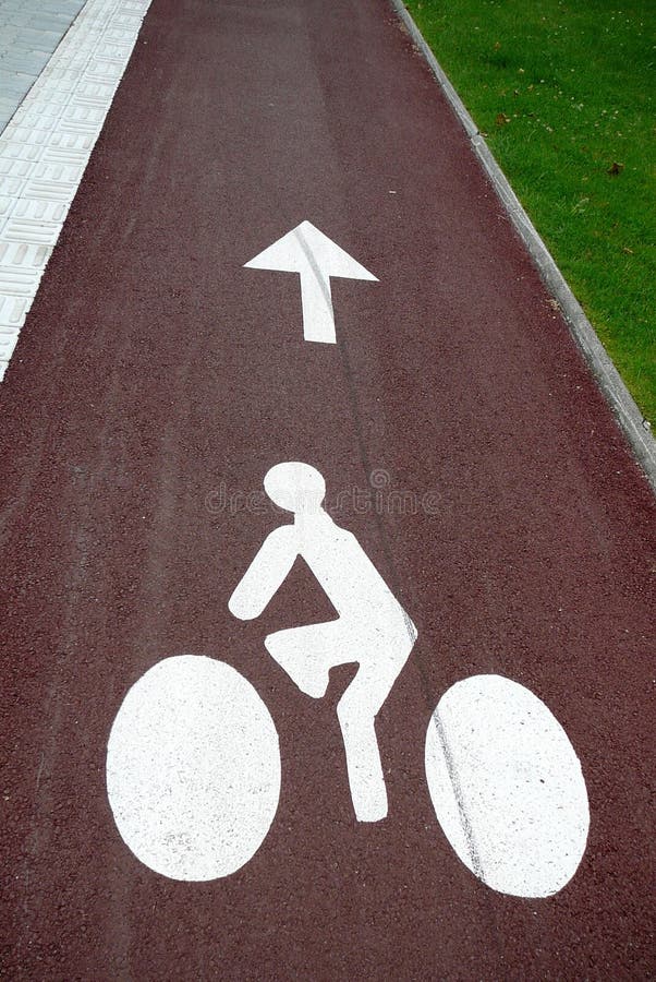 Red Bike Track stock image. Image of cycle, lane, healthy - 14496893