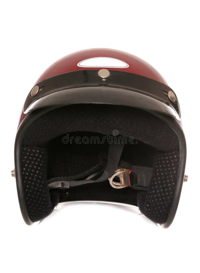 Red bikers crash helmet stock photo. Image of protection - 50639100