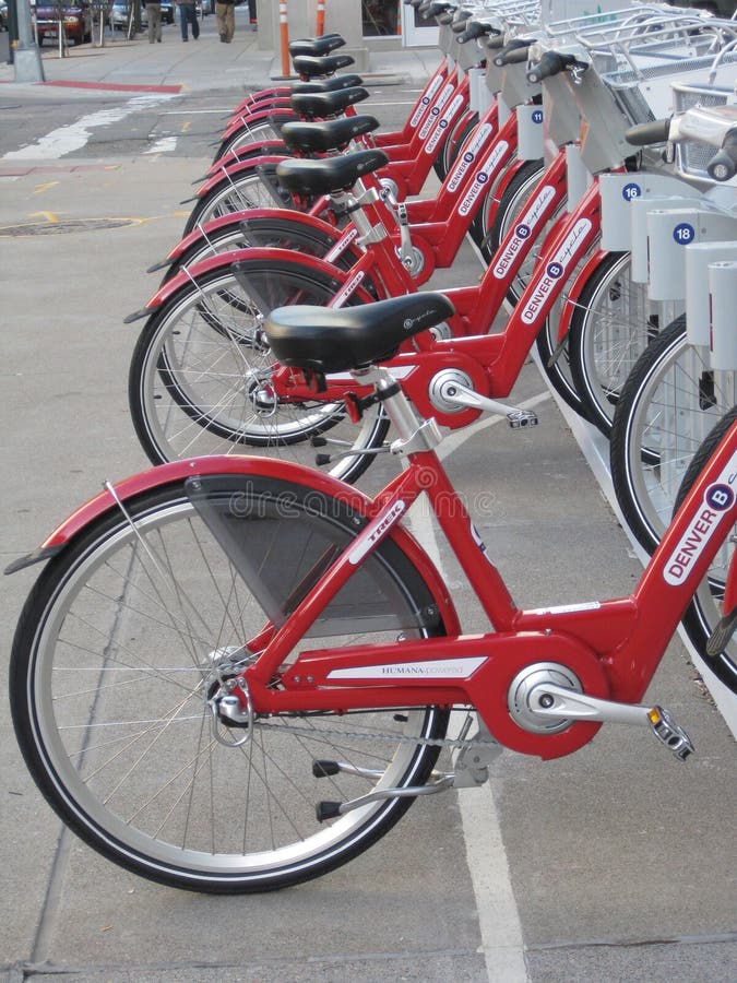Red Bikes editorial photography. Image of environment - 15298577